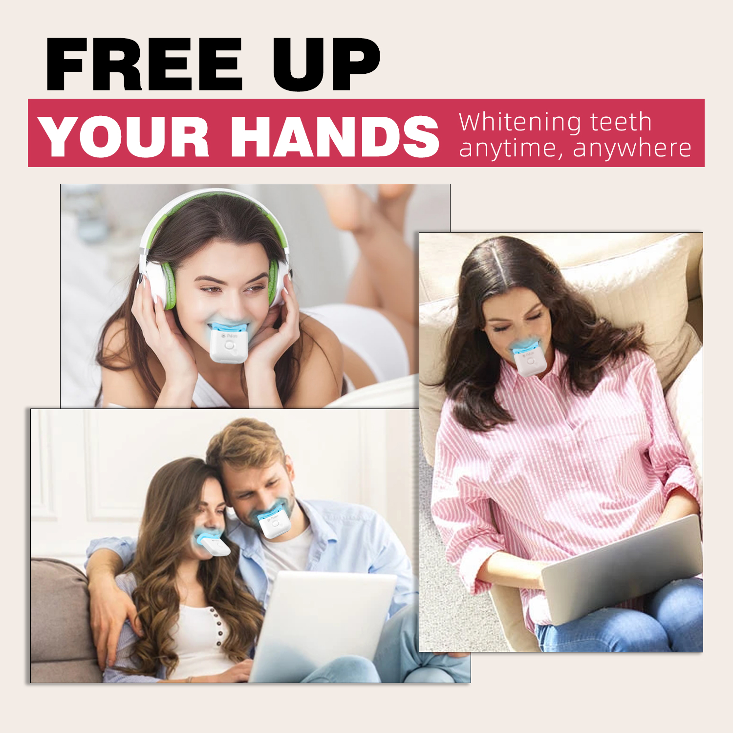 Pdoo Teeth Whitening Kit with LED Light for Sensitive Teeth – pdoo.us